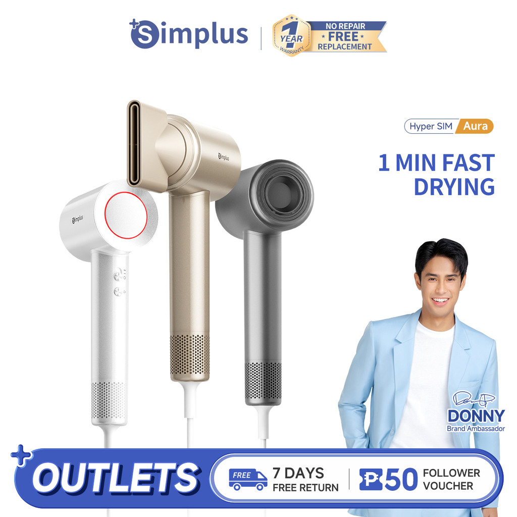 Simplus High-Speed Hair Dryer Fast Drying Ionic Care 10 Drying Modes ...
