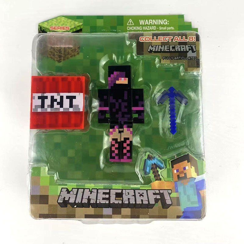 Minecraft action figure MC Steve Kulim fear ender man | Shopee Philippines