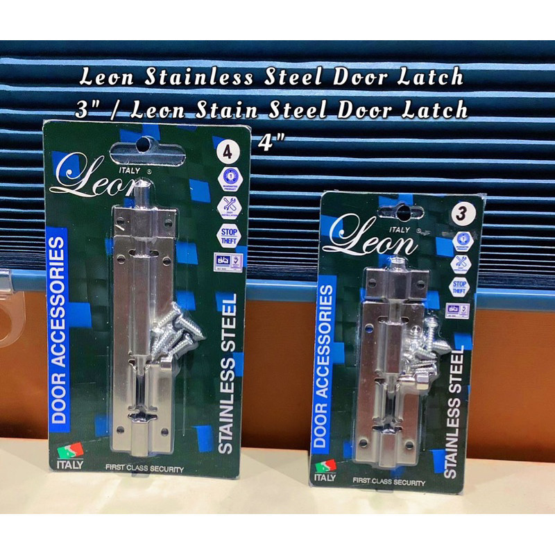 Leon Stainless Steel Door Latch 3" / Leon Stain Steel Door Latch 4 ...