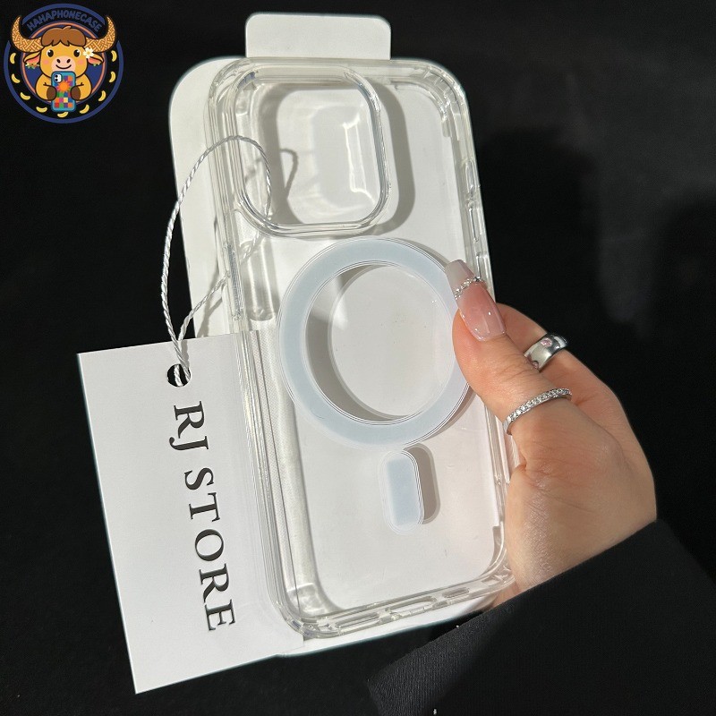 For Magnetic Crystal Clear Phone Case for IPhone 17 16 15 14 13 12 11 ...