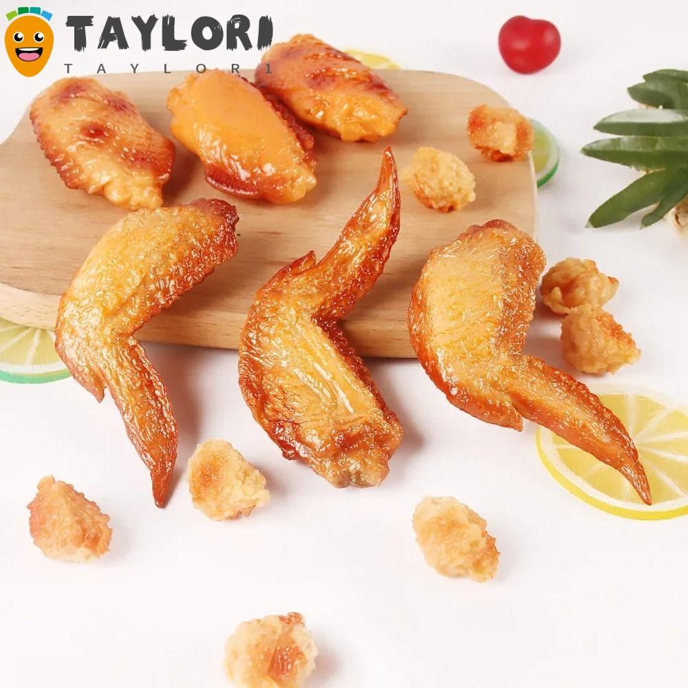 TAYLOR1 Simulation Fried Chicken Wings, Food Model Decorative Props ...