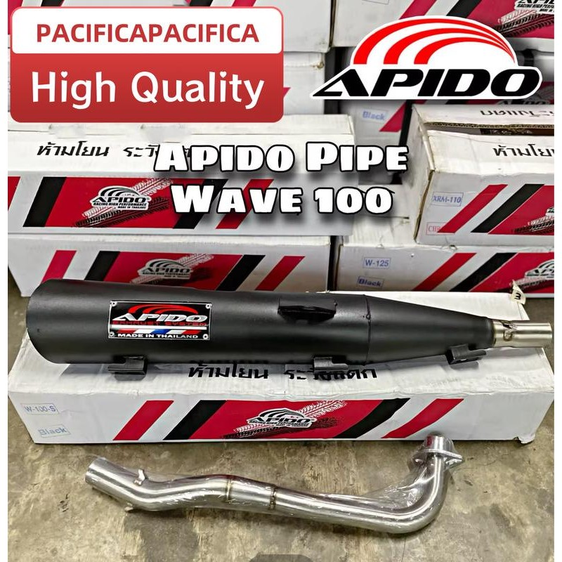 Apido Pipe Wave 100 1Set V4 For Honda Wave 100 /110/125 Muffler ...