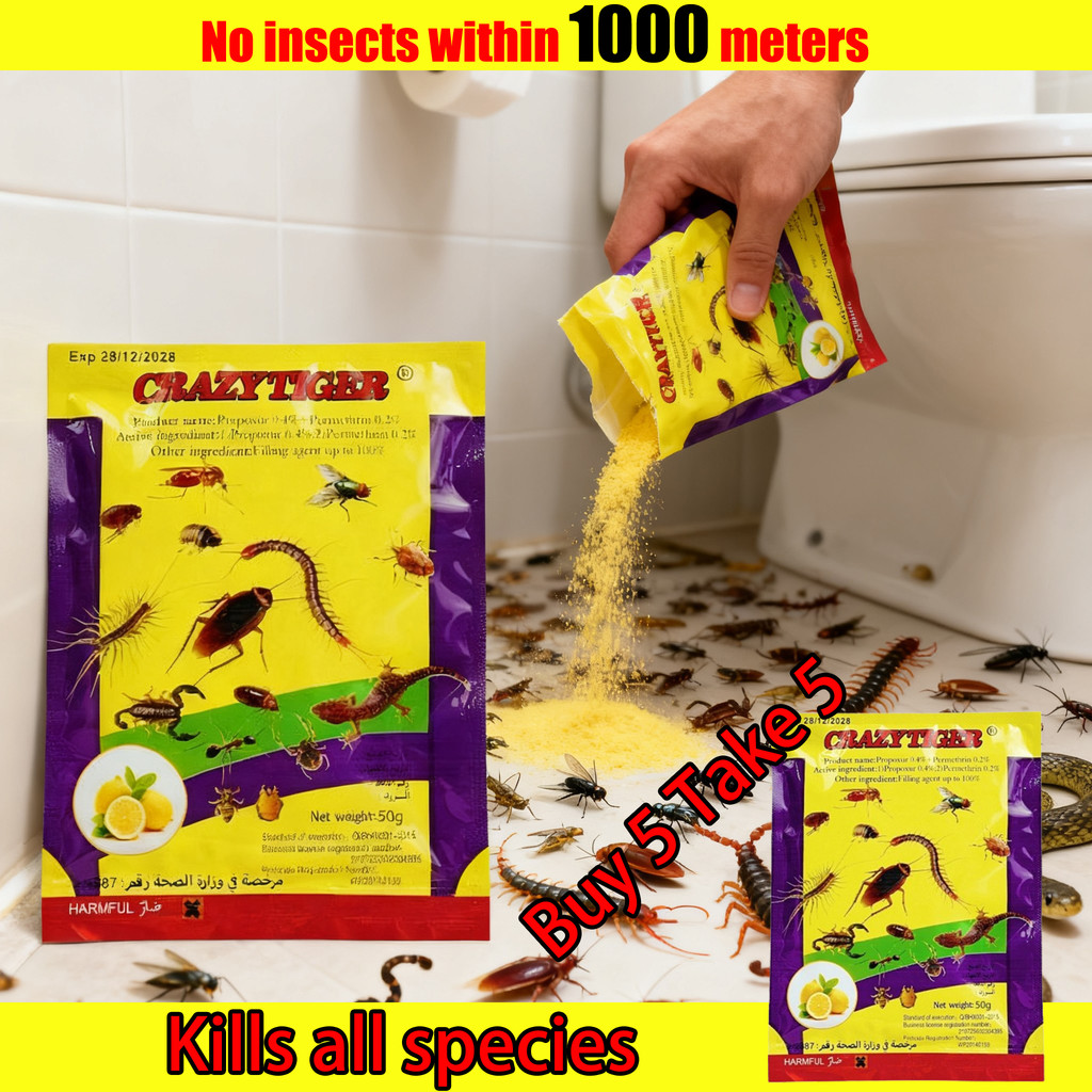 Centipede Killer Powder Odorless 50g Fast Acting Sprinkle On Trails ...
