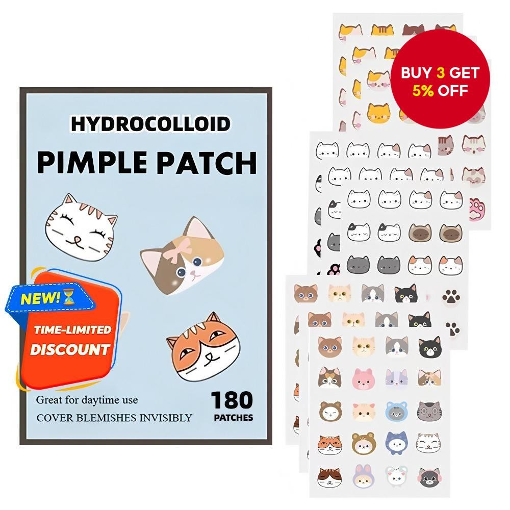 180pcs Animal Acne Pimple Patch Stickers Waterproof Acne Care Tool ...