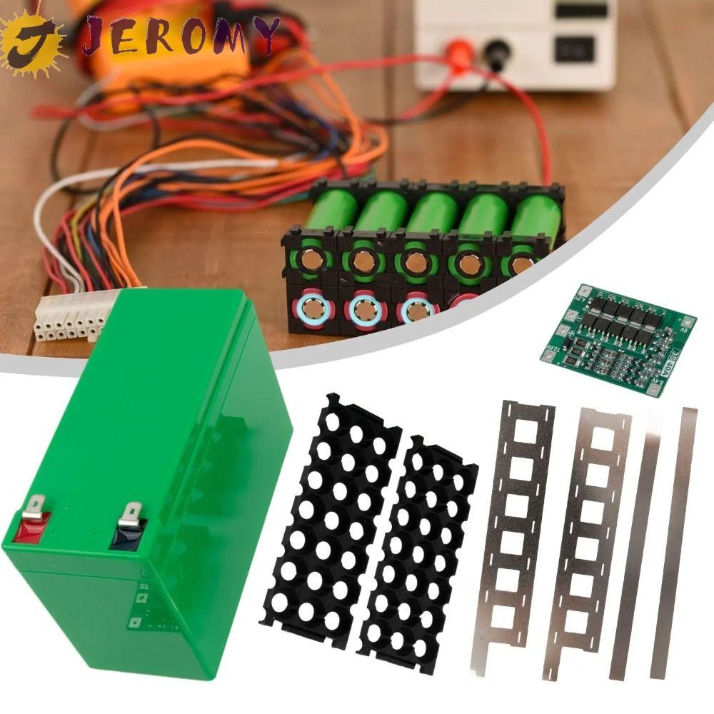 JEROMY 18650 Cells ABS Storage Box, 3x7 Holder Colorful 18650 Lithium ...