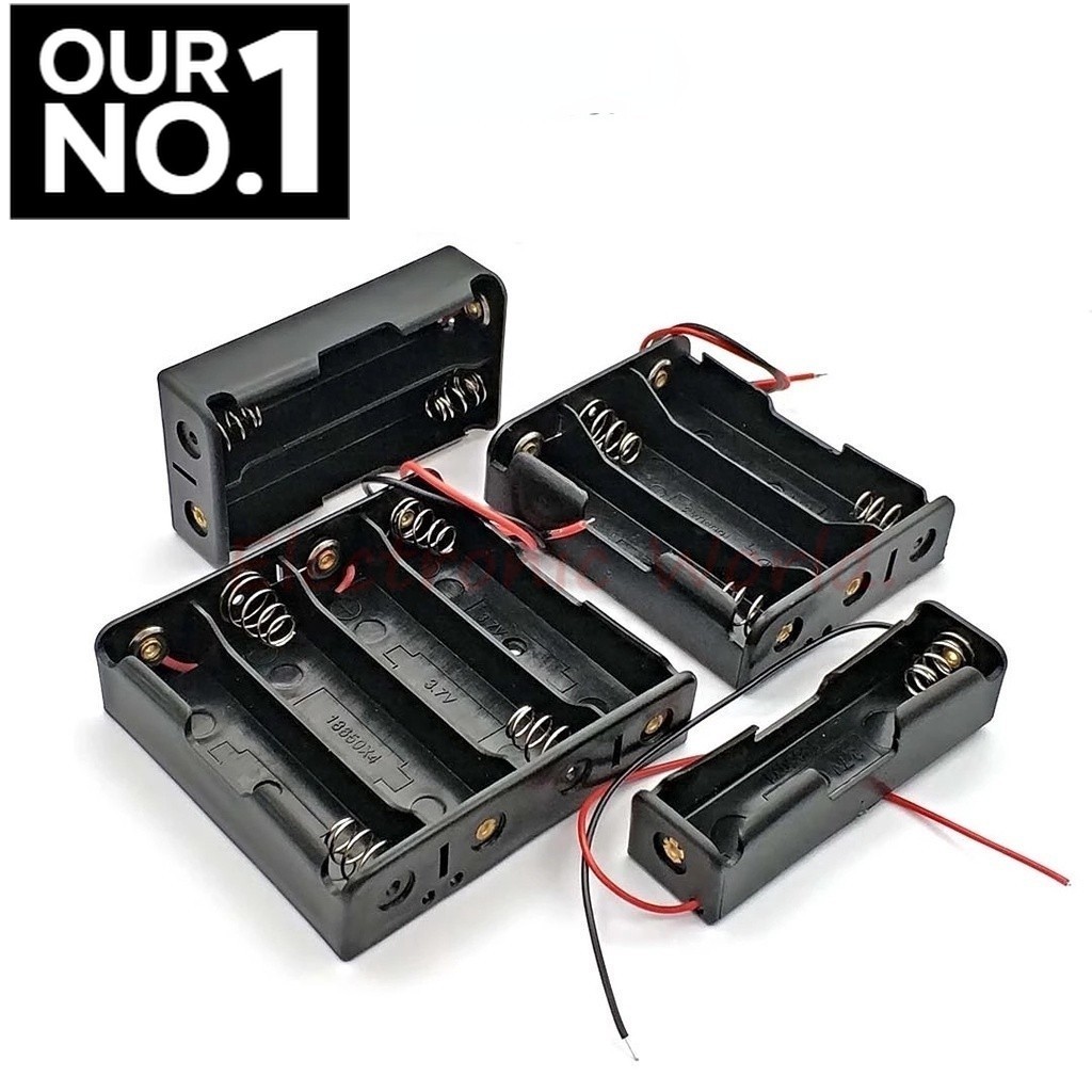 18650 Battery Box 1 Section 2 Sections 3 4 Charging Stands 18650 With ...