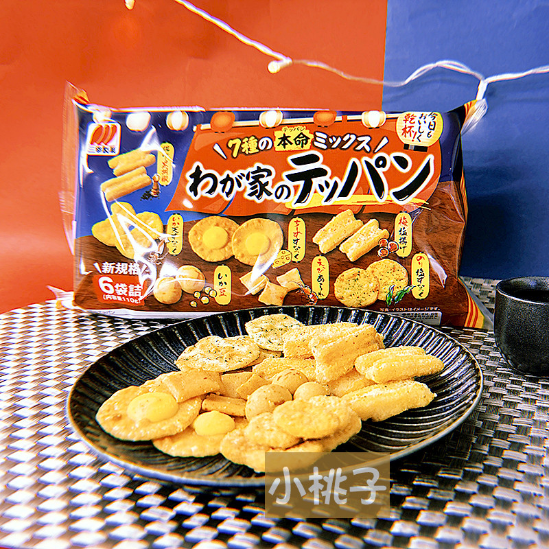Japan Imported Sanko Seika Mixed Rice Crackers Rice Crackers Seaweed ...