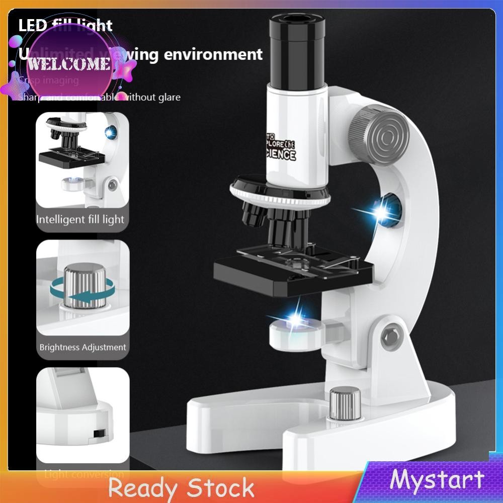 200X-4800X Biological Microscope W/Microscope Slides Set for Adults ...