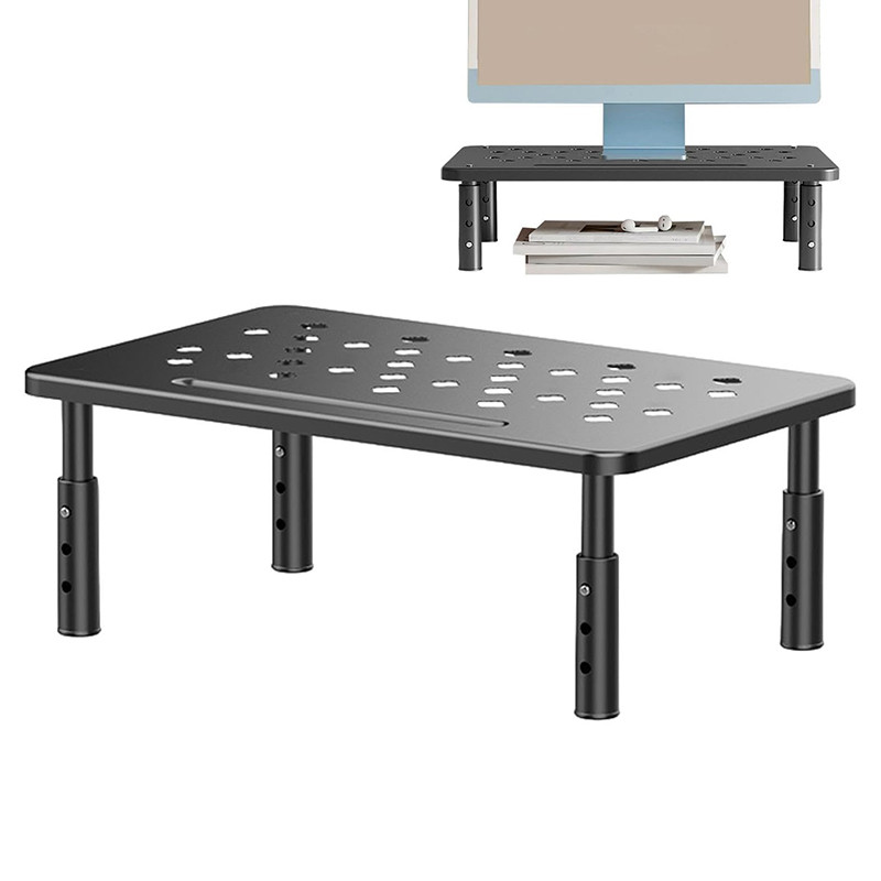3 Adjustable Height Monitor Stand Computer Screen Increased Shelf with ...