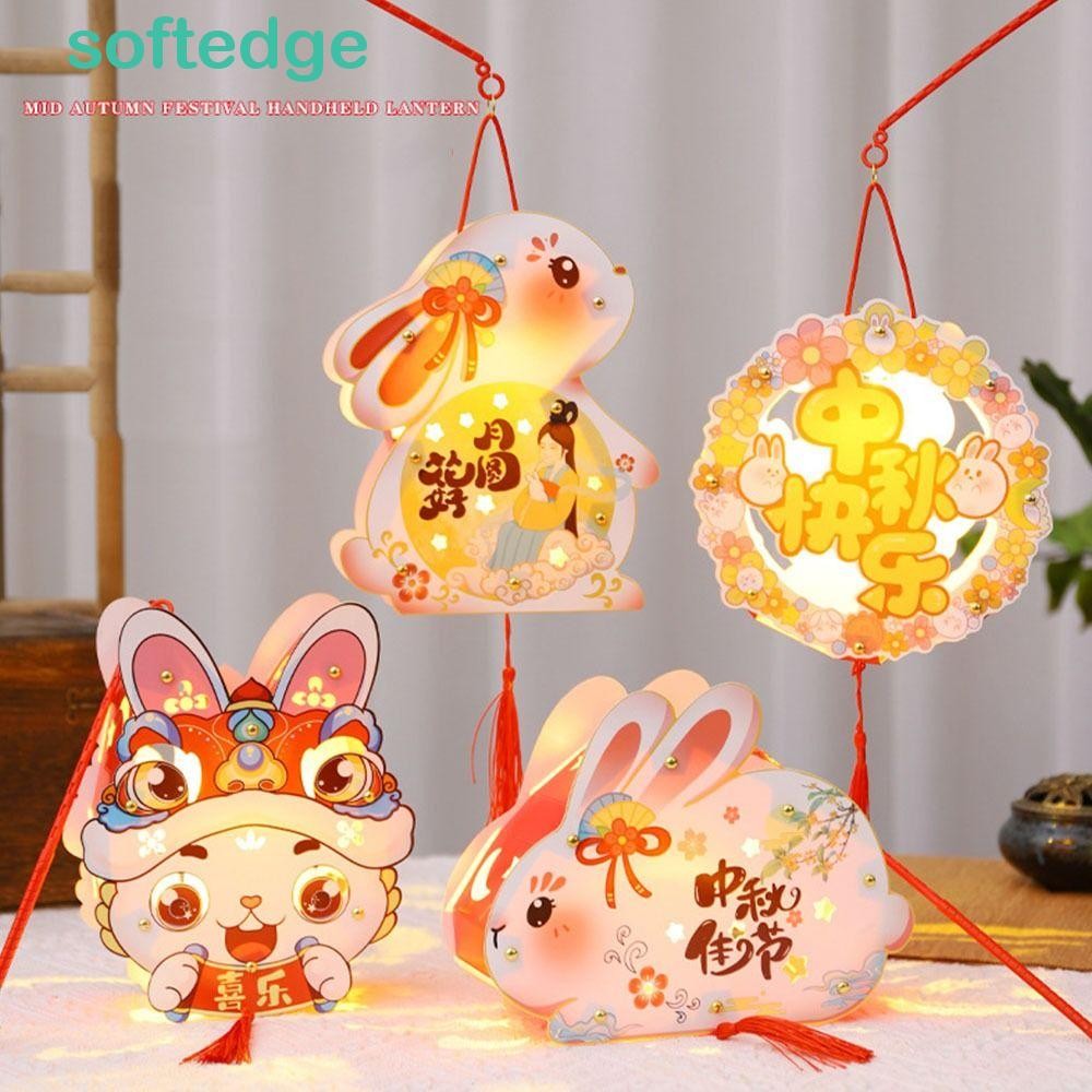 SOFTEDGE Mid-Autumn Festival Lantern DIY, Chinese Handmade Handheld ...