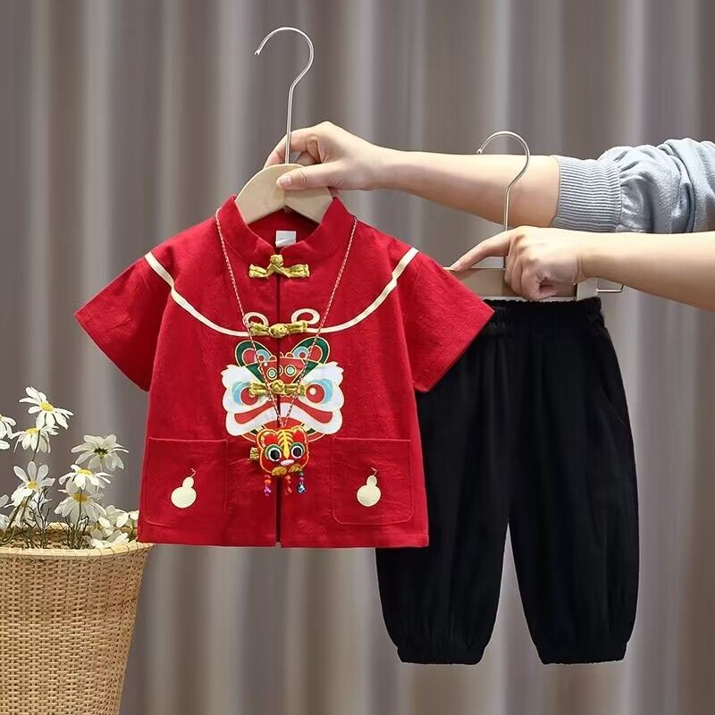 2025 New Product Hanfu Boy Chinese Style Tang Suit Children Ancient ...