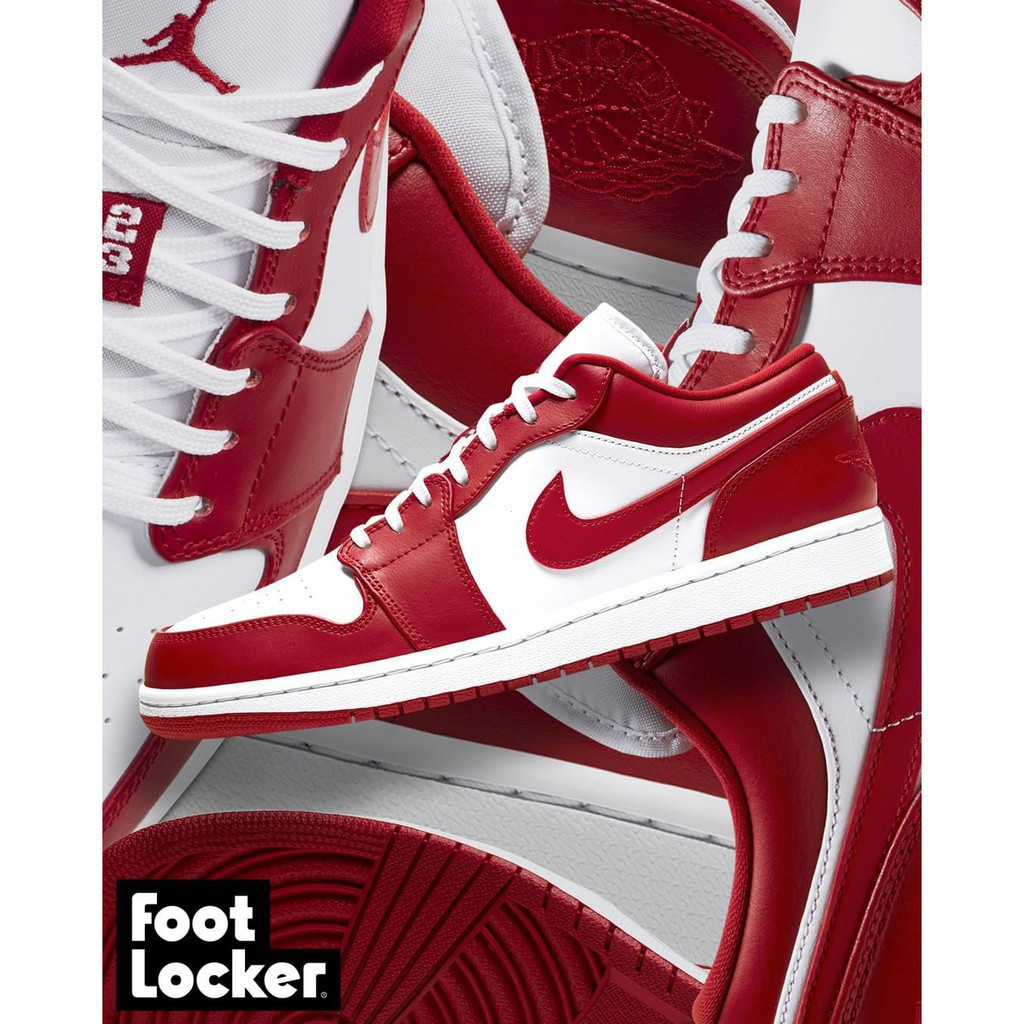 Air Jordan 1 Low Gym Red White AJ1 553558-611 | Shopee Philippines