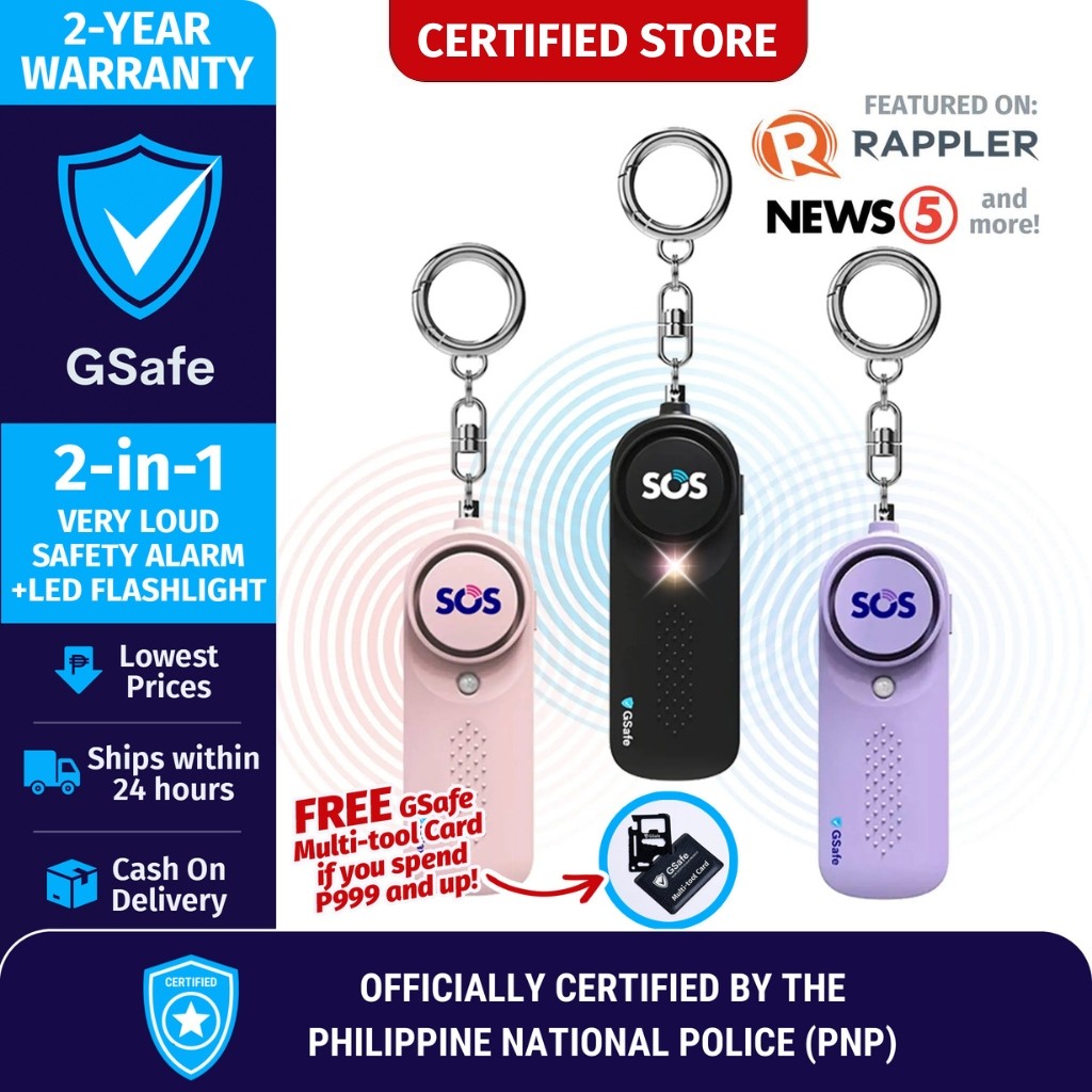 (New!) GSafe Personal Safety Loud Alarm 130dB Minimalist Style ...