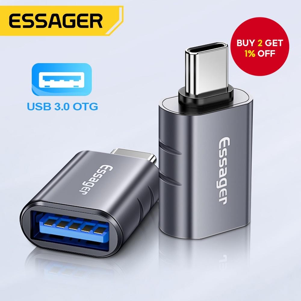 Essager USB Type C OTG Adapter, Type-C USB-C Male to USB 3.0 Female Converter for MacBook, USBC ...