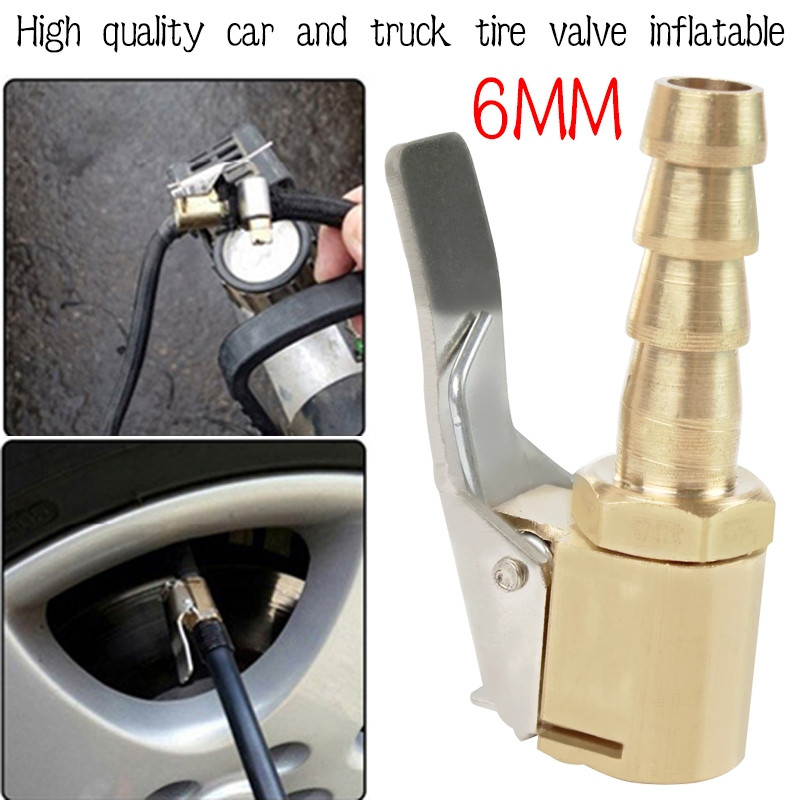 6Mm 8Mm Auto Air Pump Chuck Clip Truck Tyre Tire Inflator Valve ...