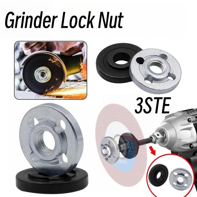 15pair Stainless Steel Lock Nuts Flange Nut Inner Outer Kit Angle ...