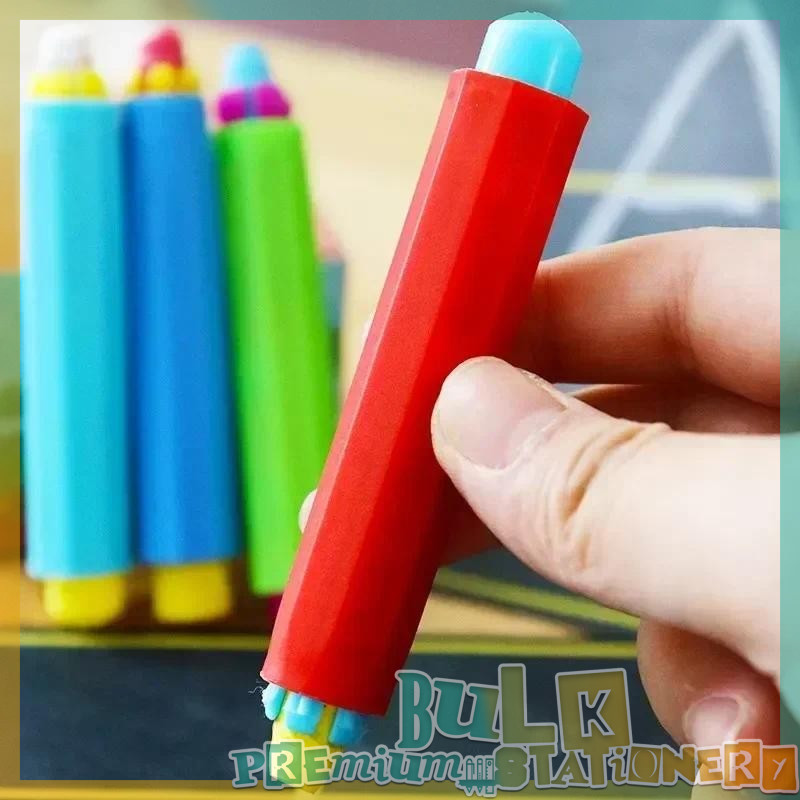 BK 5pcs Colorful Chalk Holders Plastic School Chalk Protect Blackboard ...