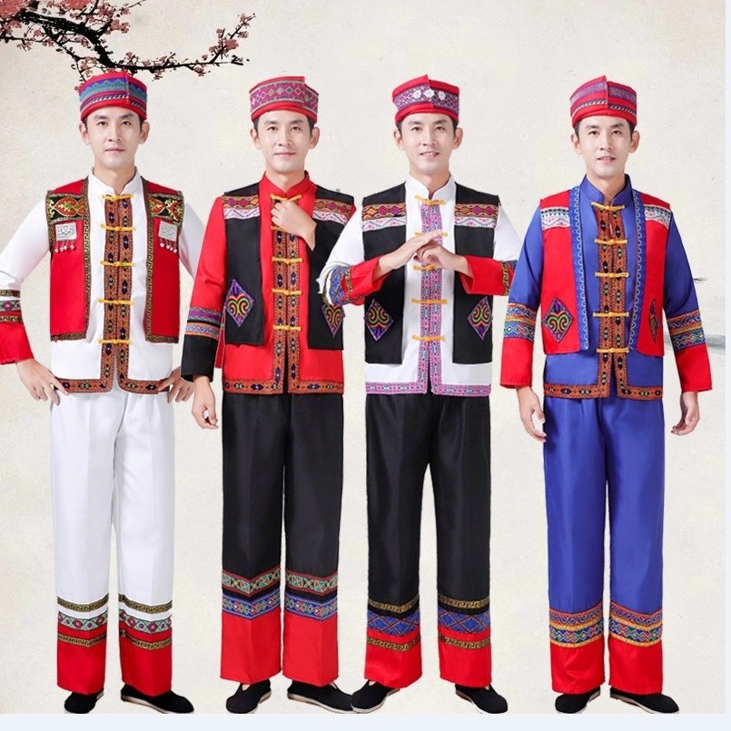 Minority Ethnic Costume Men Male Myanmar Laos Vietnam Traditional ...