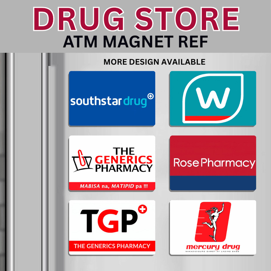 DRUG STORE - MAGNET REF ATM Premium Quality , Souvenir - Waterproof ...