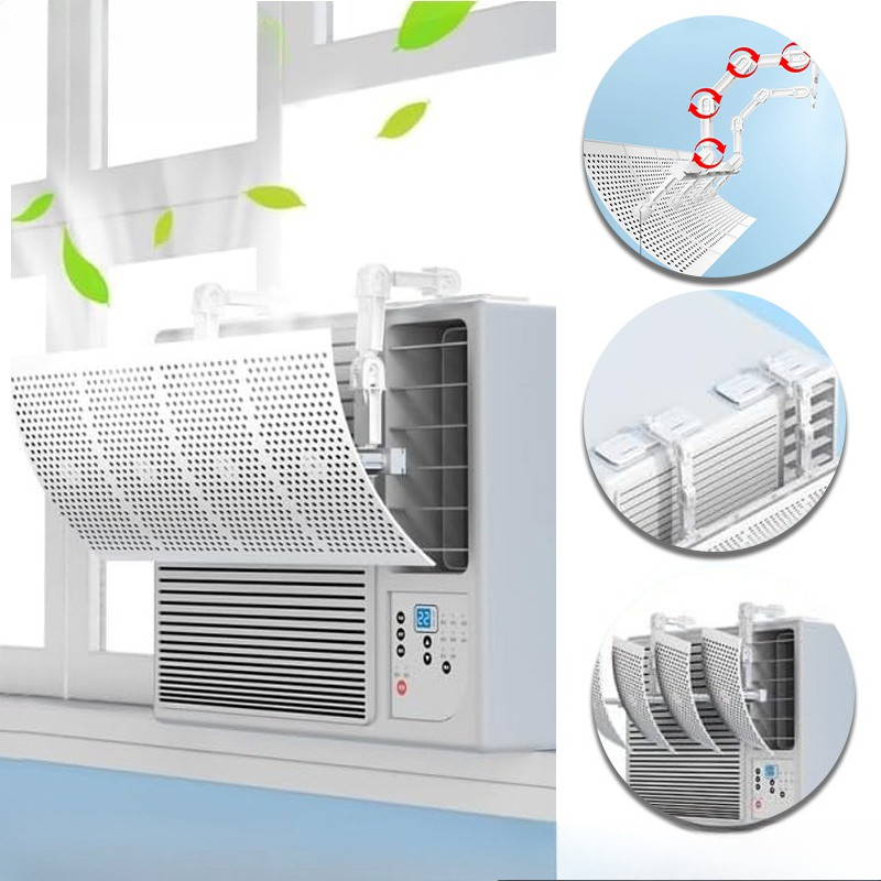 Air Conditioner Wind Deflector Adjustable Baffle for Window Type AC ...