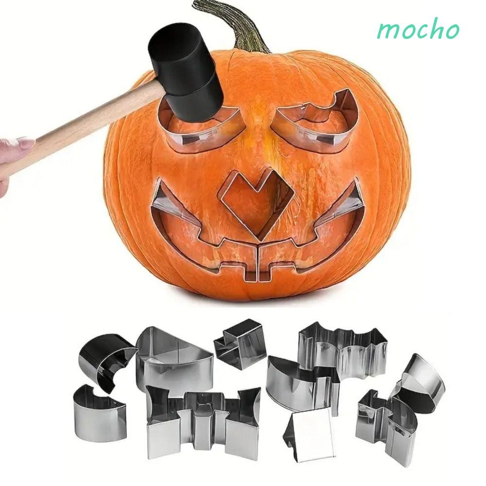 MOCHO 13Pcs Stainless Steel Pumpkin Carving Kit, Face Details Heavy ...