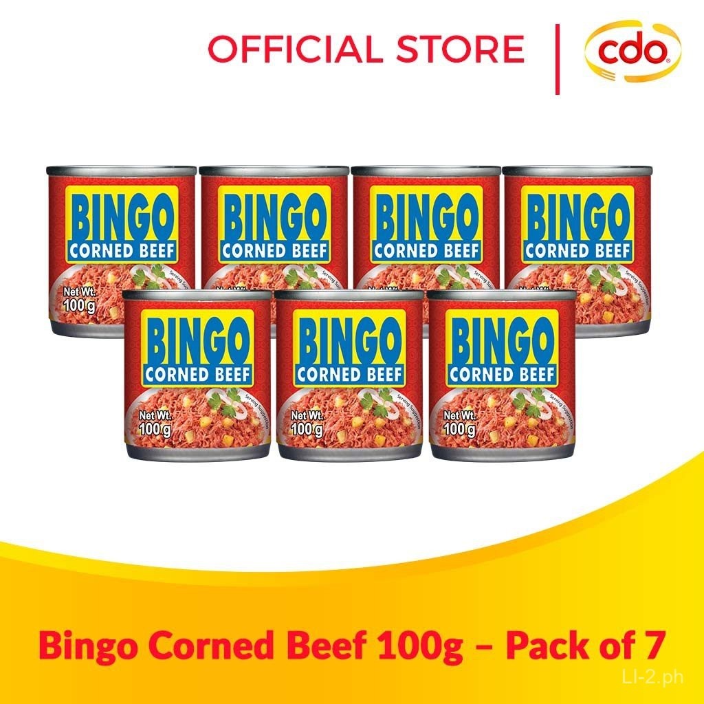 BINGO Corned Beef 100g - Pack of 7 | Shopee Philippines