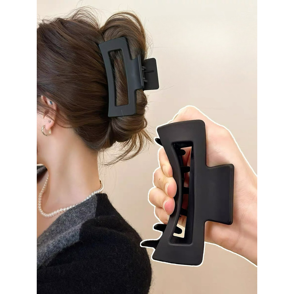 10.5cm Soft Silicone Rubber Grips Hair Claw Clips Ponytail Holder ...