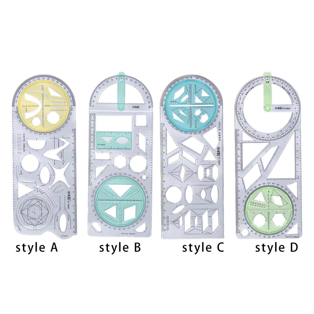[Lzdyyh2hl] Multifunctional Geometric Ruler, Measuring Template ...