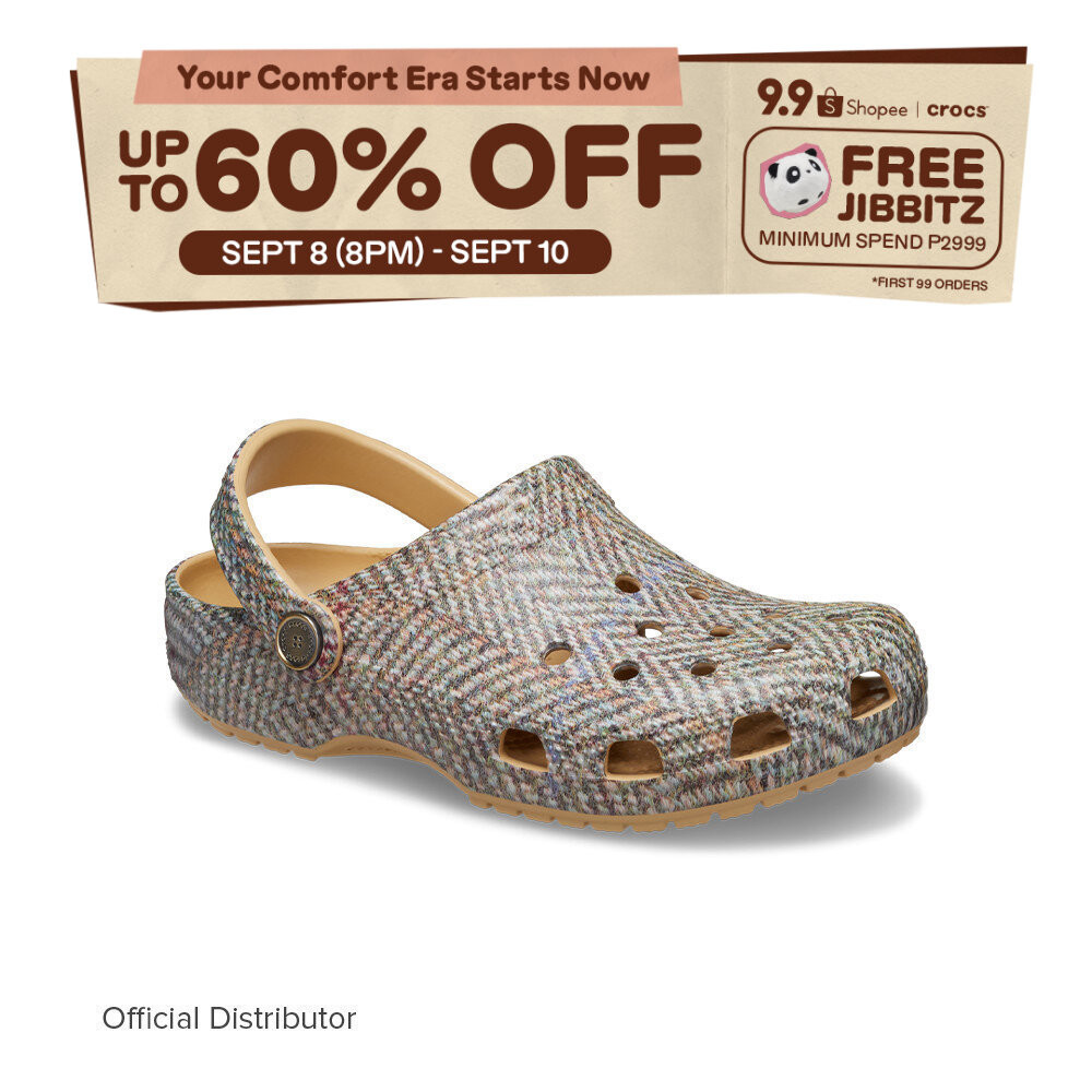 Crocs Classic Tweed Clog in Wheat | Shopee Philippines