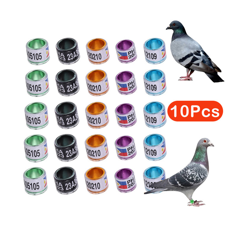 10Pcs Pigeon Foot Ring 2023 2024 PHA Pigeon Ring Aluminum Ring for ...