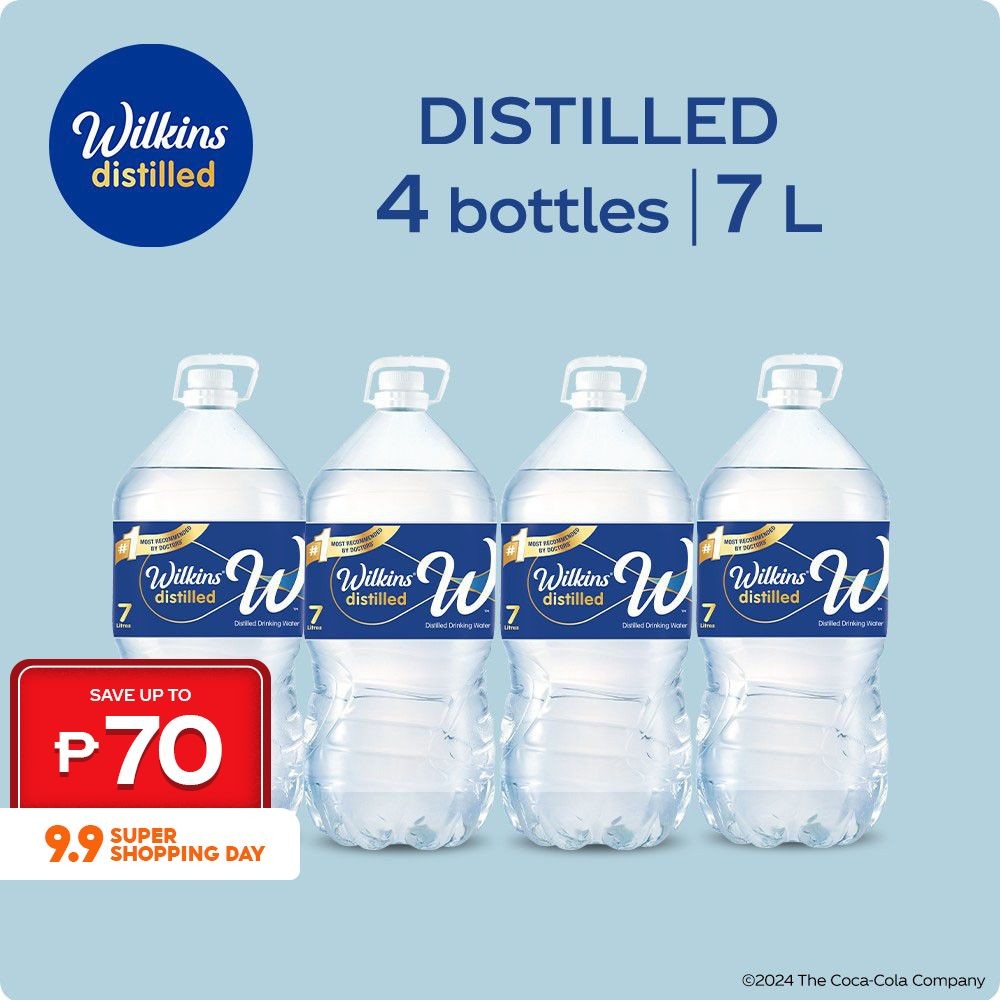 Wilkins Distilled Water 7L - Pack of 4 | Shopee Philippines