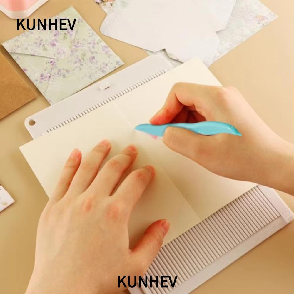 KUNHEV Paper Trimmer Scoring Board, with Measuring Grid Plastic Craft ...