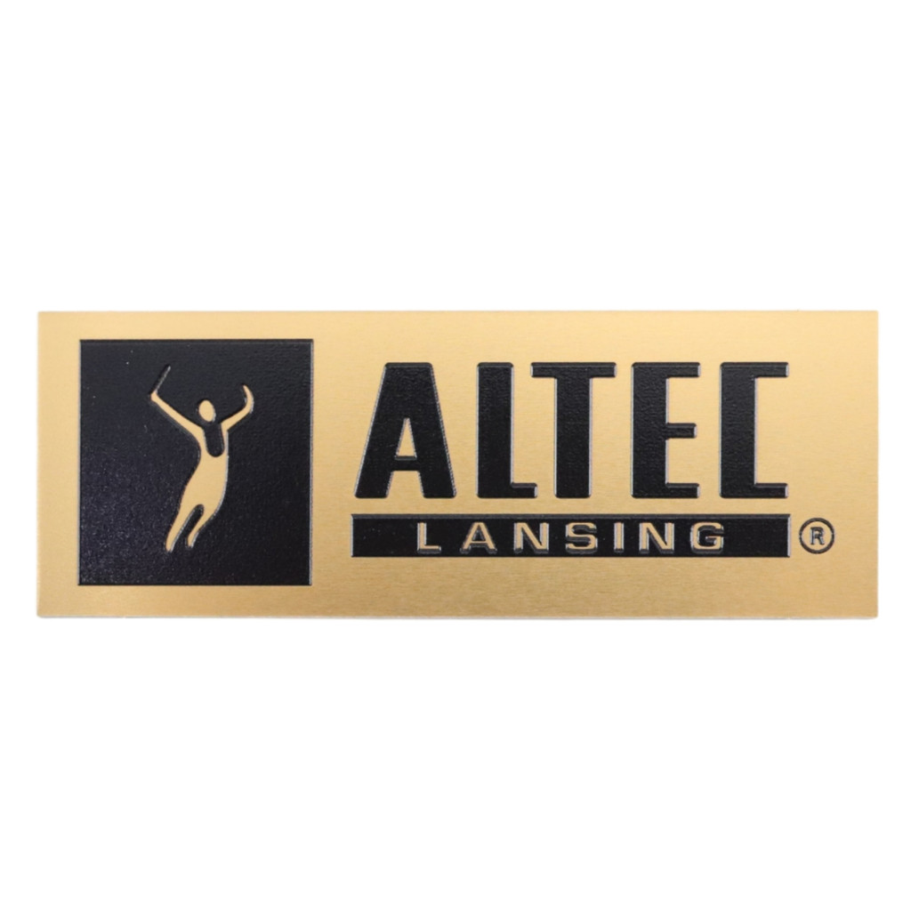 ALTEC Speaker Custom Made Aluminum Logo Badge 106mm(4.17")X39mm(1.54 ...