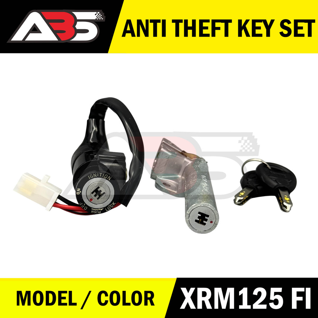 MTR IGNITION SWITCH FOR HONDA XRM 125 FI - ANTI THEFT SWITCH SET - KEY ...