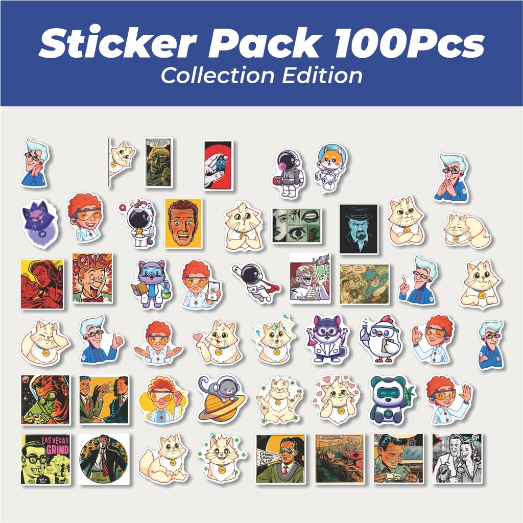 HP Hot Sticker Vk Atomic Team Cute Waterproof Adhesive Stickers ...