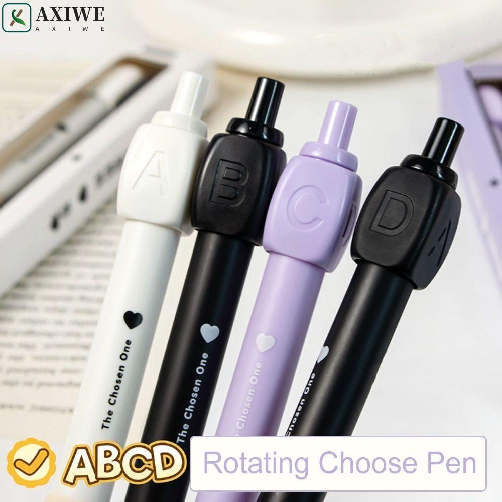 AXIWE 2PCS Rotating Choose Pen, Fun Writing Rotating Answer Pen ...