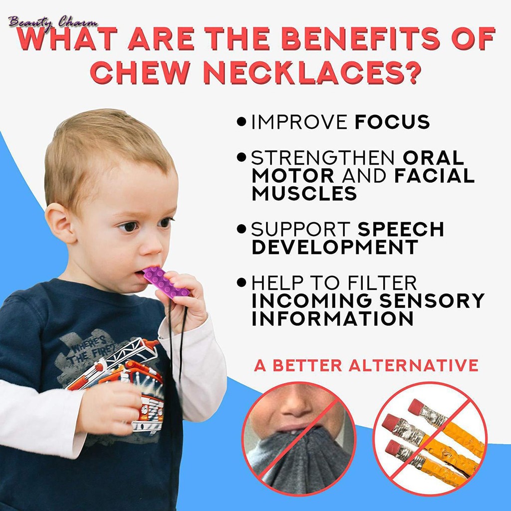 Sensory Chew Pencil Topper Soft Durable Chewable Pencil Covers for ...