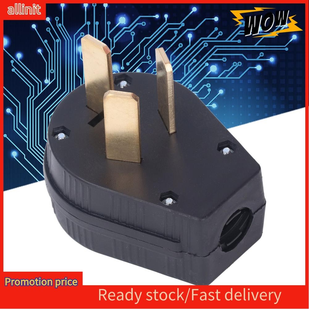 Allinit 3 Prong Industrial Plug Good Electrical Conductivity Male ...