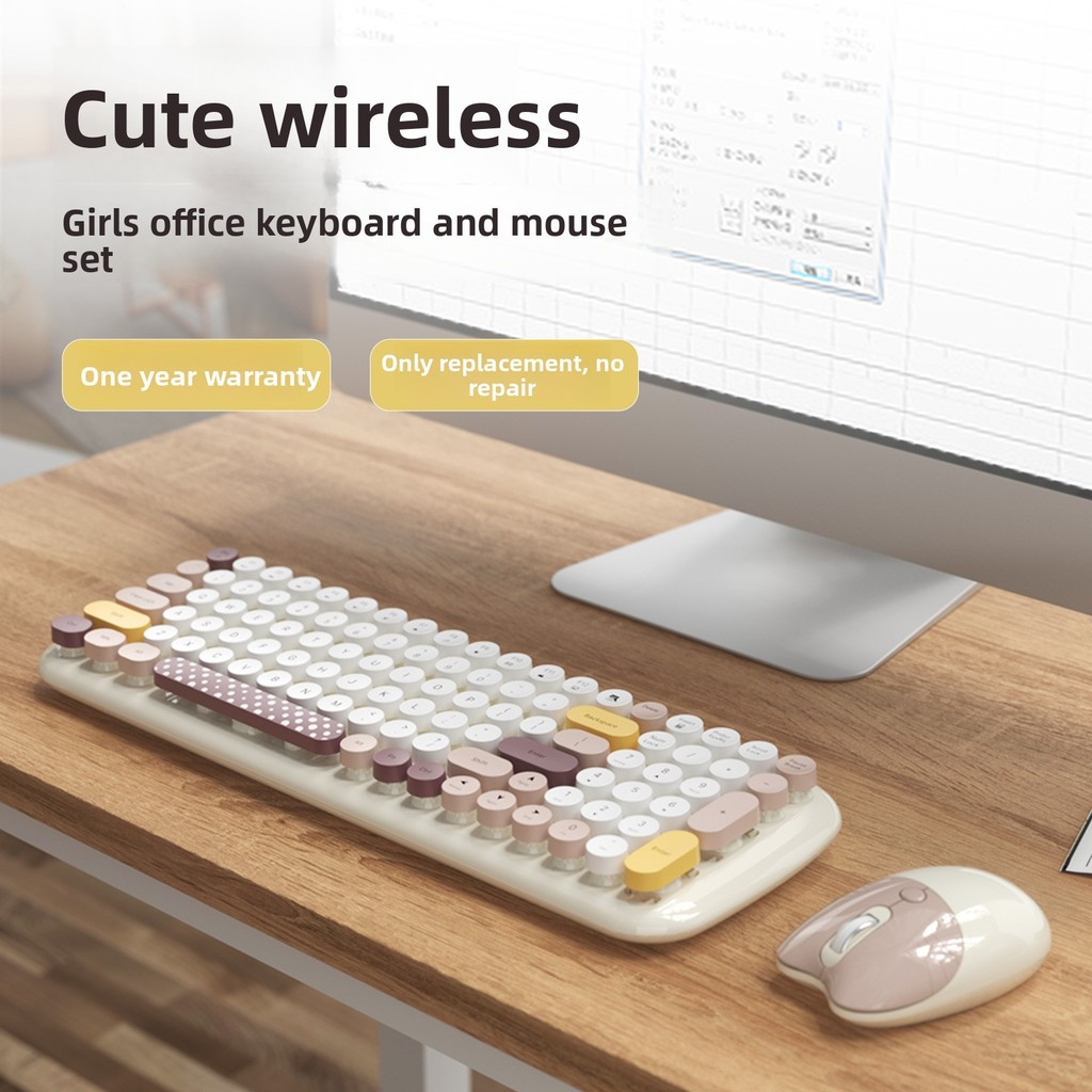 Mofii mofii Hot Sale CandyPLUS Wireless Keyboard Mouse Set Girl Cute ...