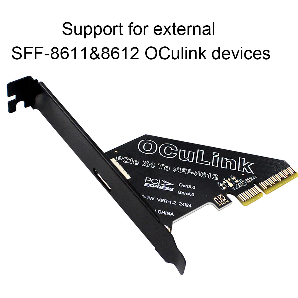 PCIe To SFF 8611&8612 Adapter Card PCI Express PCI-E X4/X1 SSD Convert ...