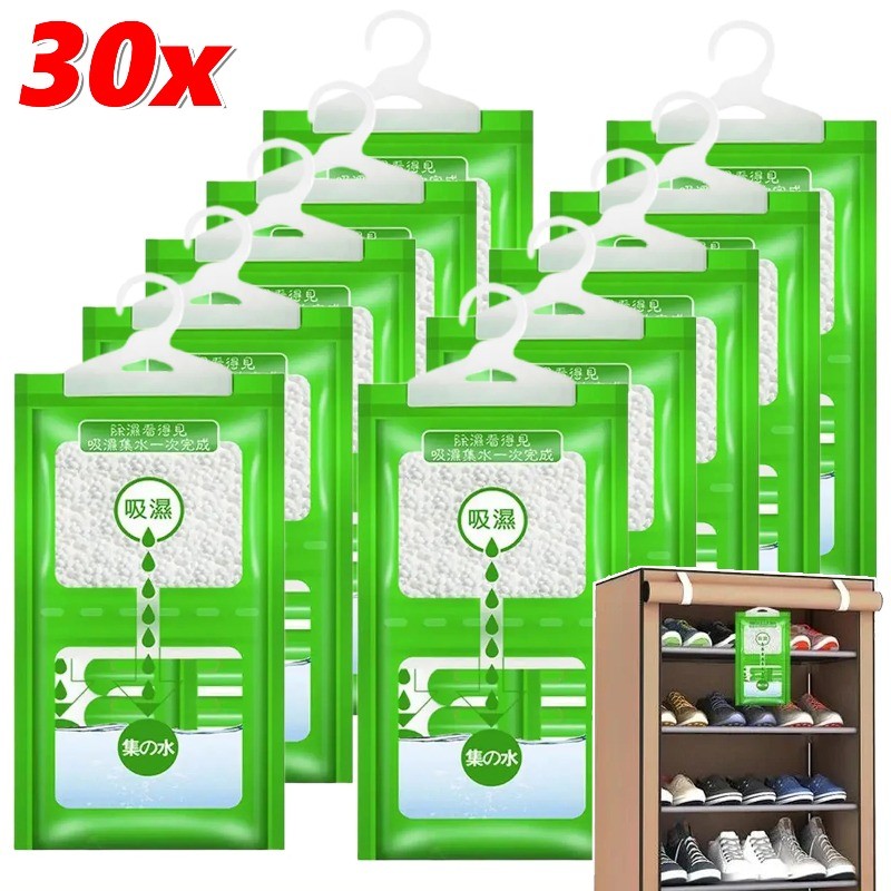 80g Moisture Absorber Hanging Bags - Anti-Mold Desiccant Packets ...