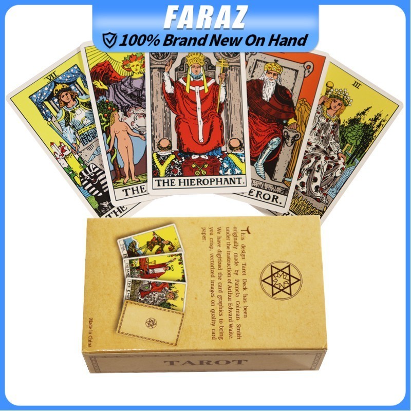 Original English Tarot Card Set 78 Portable Divination Tarot Card Set ...