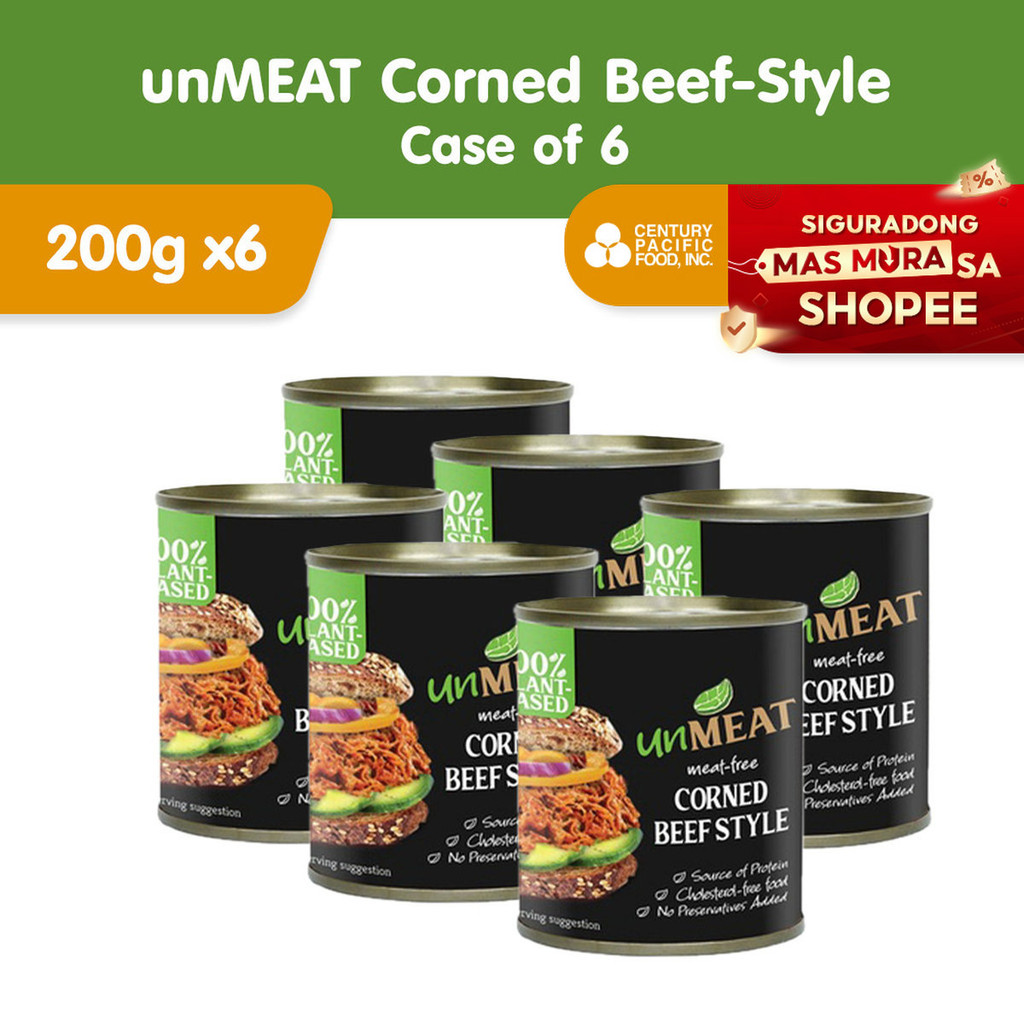 unMEAT Corned Beef-Style 200g (Pack of 6pcs) | Shopee Philippines