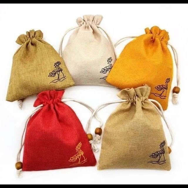 Linen Sachet Packaging Bags In Stock Custom Made logo Advertising ...