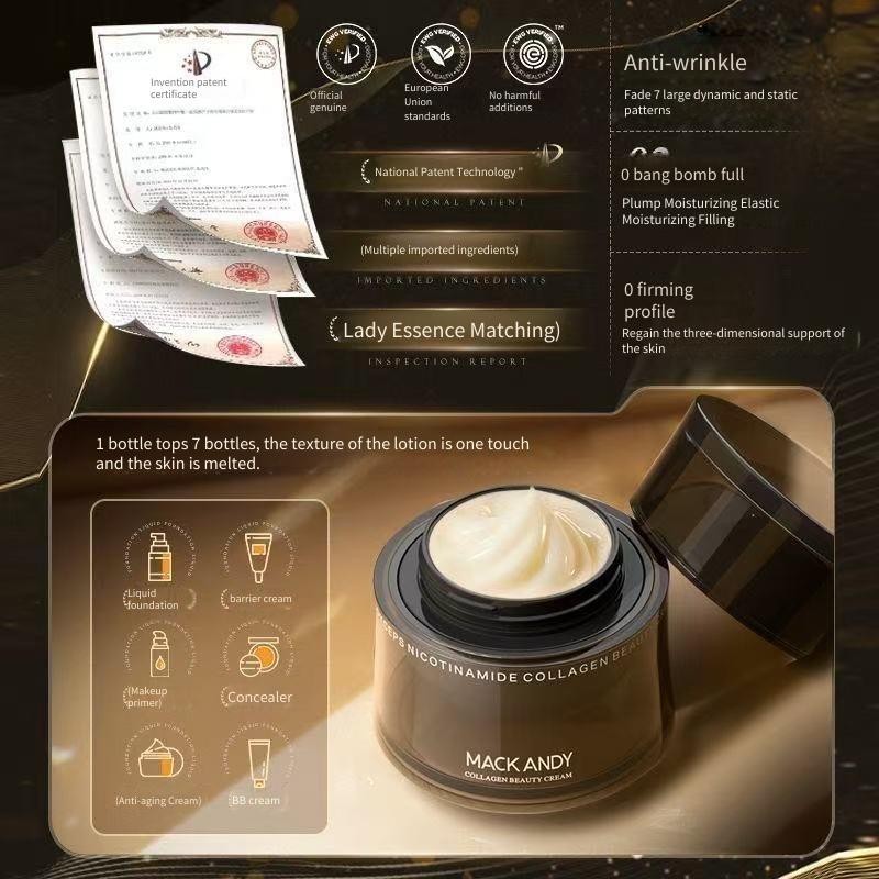 MACK ANDY Cordyceps Niacinamide Collagen Skin Beauty Lady Cream ...