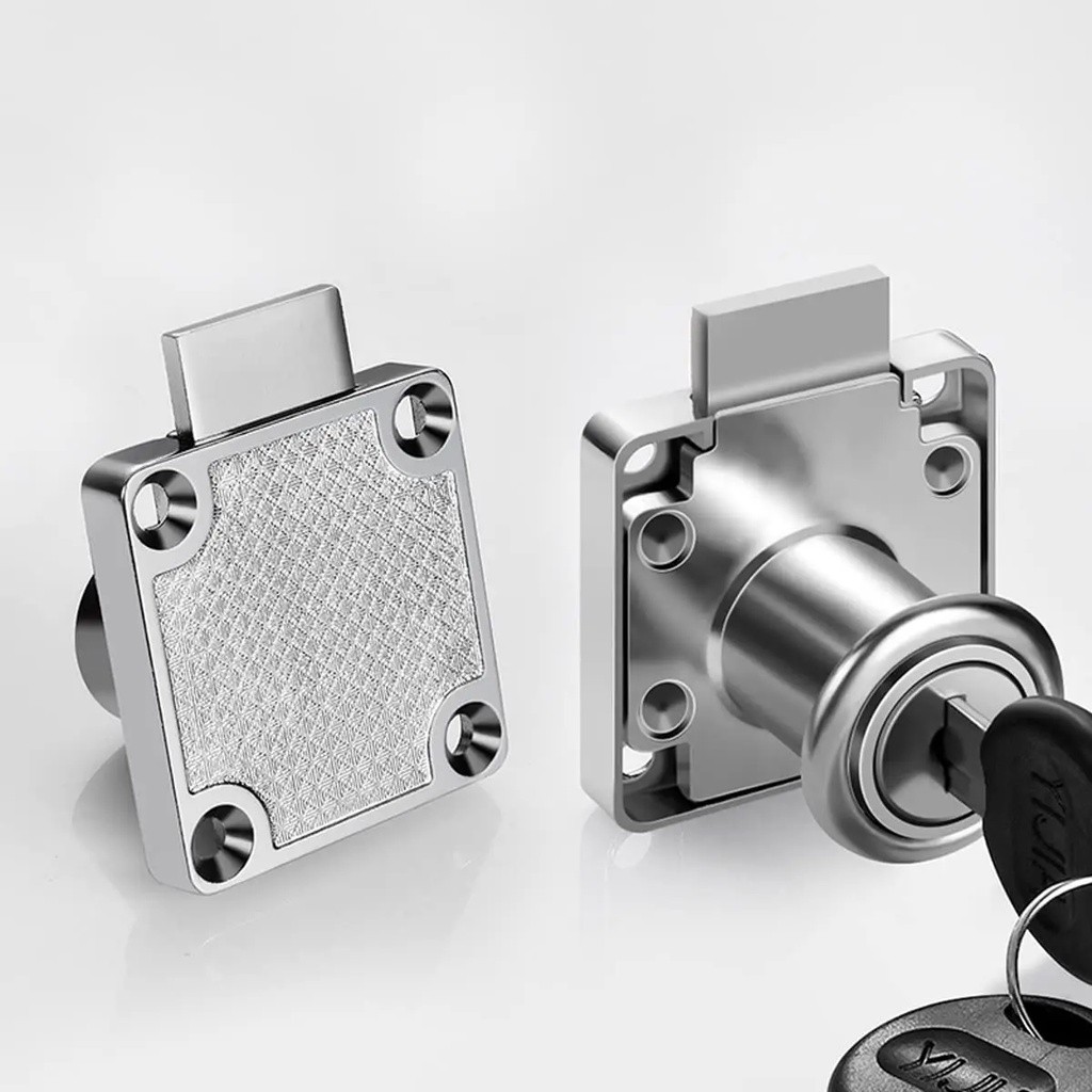 Stainless Steel Drawer Lock w/2 Keys Locker Furniture Hardware Door ...