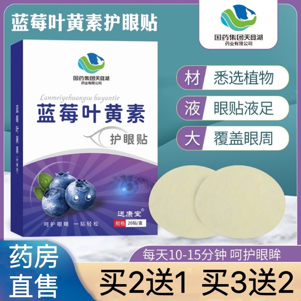 Chinese Medicine Group Blueberry Lutein Eye Patch 20 Patches/Box ...