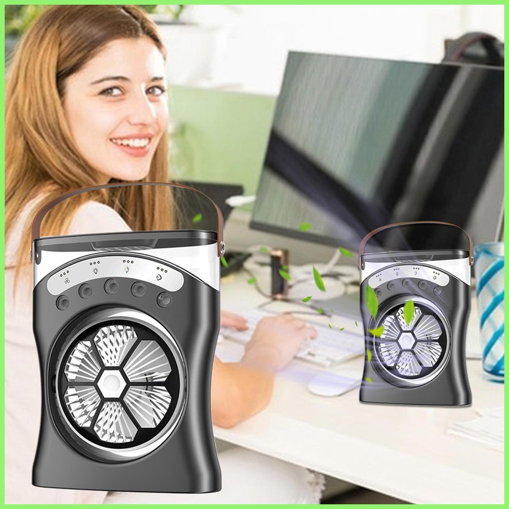 Desktop Misting Fan Rechargeable Desktop Fan with Mist Hot Weather Use ...