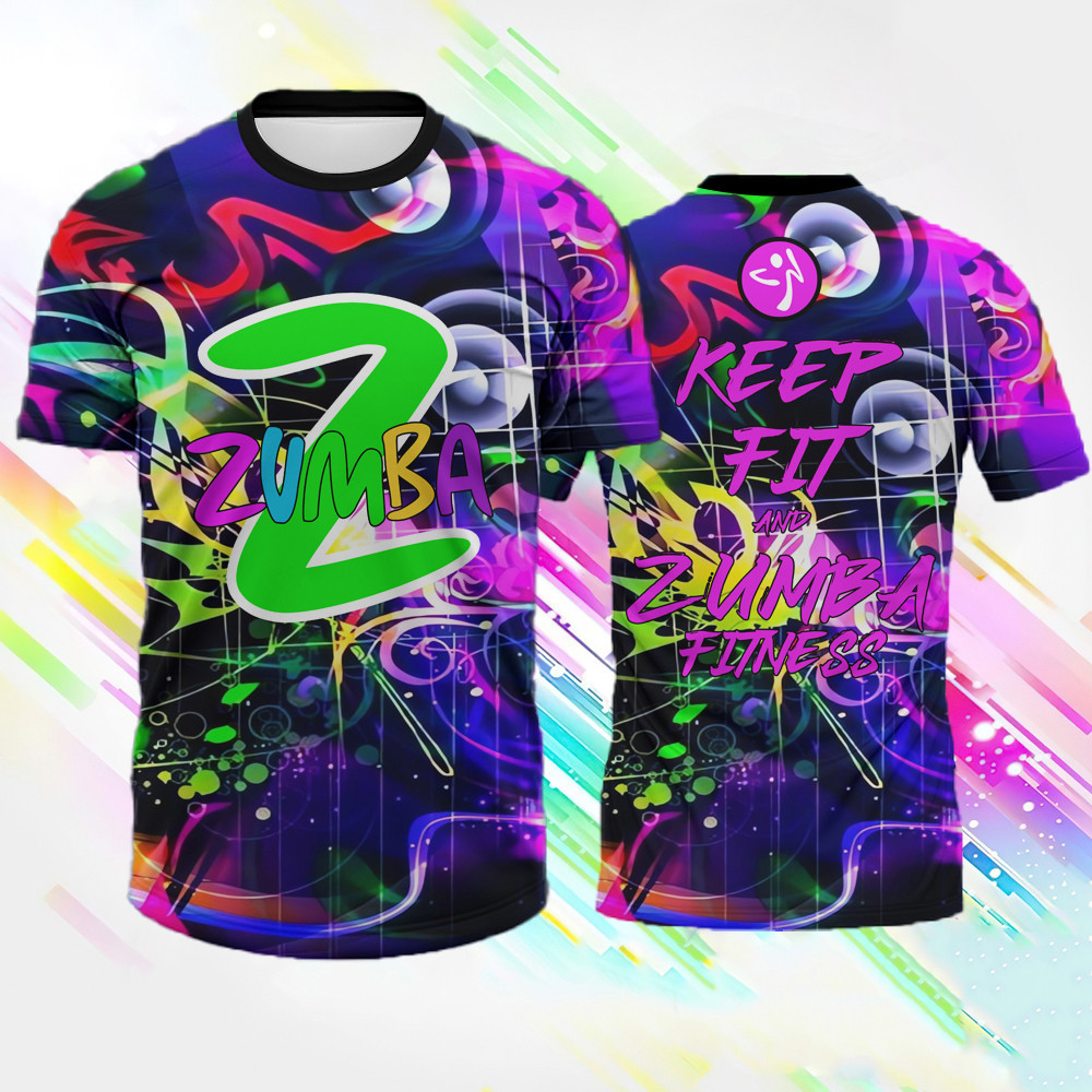New Designed Zumba T-shirt Full Sublimation Zumbawear T-shirt Outdoor ...