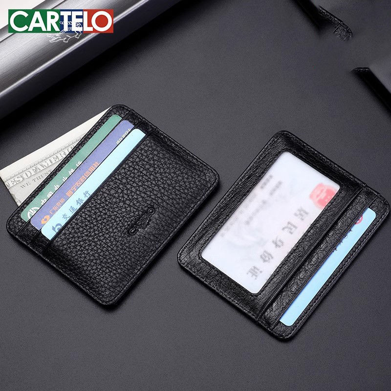 Card Holder Leather Card Holder Simple Document Holder Card Holder ...